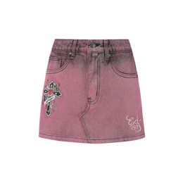 Ed Hardy Skirt female Purple size M