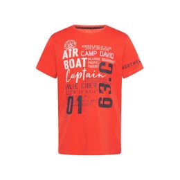 CAMP DAVID T-Shirt 'Alaska Ice Tour' Herren Gr&ouml;&szlig;e XL rot / schwarz / wei&szlig;