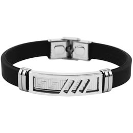 Adelia&acute;s ADELIA ́S Damen Armband "Unisex Armband aus Silikon 21 cm", 21cm, Synthetikschwarz, Synthetik, Armb&auml;nder, Ideal zum Verschenken &ndash; schlicht und 