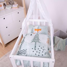 Babybettw&auml;sche Baby Best, gr&uuml;n, Renforc&eacute;, Obermaterial: 100% Baumwolle, Bettw&auml;sche, "babybest Nordic Forest", mit Wendefunktion