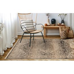 Teppich Kayoom, B:80cm H:3,5mm L:150cm, beige, Polypropylen, Wohnzimmer, Teppiche, "Charu 700"