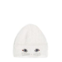 K by KARL LAGERFELD Karl Lagerfeld Beanie 'IKON' female White size One Size