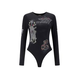 Ed Hardy Shirt Bodysuit female Black size XS