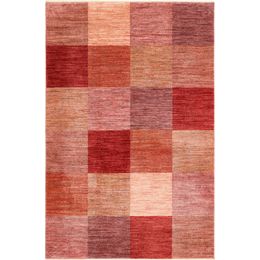 Teppich LUXOR living, B:200cm H:11mm L:310cmrot, multi 1, Polyester, Wohnzimmer, Teppiche, "Rocco", Vintage-Look, verschiedene Designs, mit Fransen,