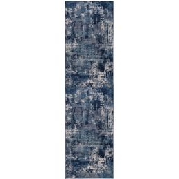 L&auml;ufer FLAIR RUGS, B:80cm H:10mm L:300cm, blau, Kunstfaser, Flur, Teppiche, "Wonderlust", fu&szlig;bodenheizungsgeeignet, mehrfarbig, Vintage Design,