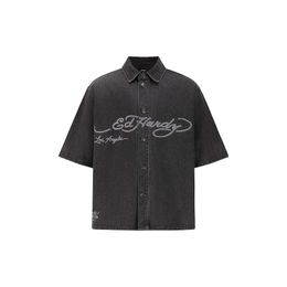 Ed Hardy Shirt 'Adler und Sterne' Herren Gr&ouml;&szlig;e XXL schwarz