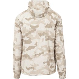 Urban Classics Herren Anorak "Urban Classics Herren Camo Pull Over Windbreaker", beige, Gr. M, mehrfarbig, 100% Polyester, Jacken