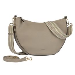 Gabor Damen Umh&auml;ngetasche "Linda Summer"taupe, Lederimitat, clean, gepflegt, unifarben, Taschen, Schultertasche mit dezentem Logo und extrabreitem