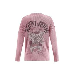 Ed Hardy Sweater 'Brave Heart Adler' male Pink size XL