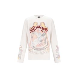 Ed Hardy Sweatshirt 'Ride Into Hell' male White size S