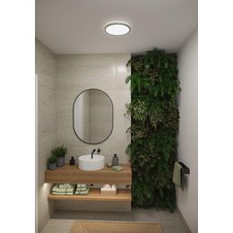 Paulmann LED Panel "Atria Shine 3000K IP44 White Select rund", 1, &Oslash; 29,8cm H: 3,5cm, 1 Stk.chromfarben, Badezimmer, Leuchten, Farbwechsler,