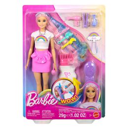 Barbie Kinder Anziehpuppe "Barbie Haarspiel Regenbogen Glitzer"bunt, Puppen