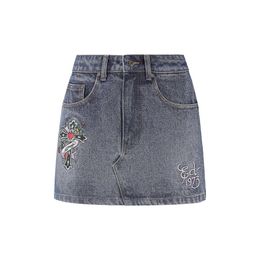 Ed Hardy Skirt female Blue size S
