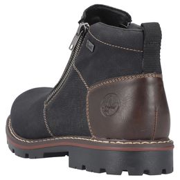 Rieker Herren Winterstiefelette, Gr. 44, schwarz, Lederimitat, Schuhe, Winterboots, Warmfutter, Rei&szlig;verschl&uuml;sse, mit TEX-Ausstattung