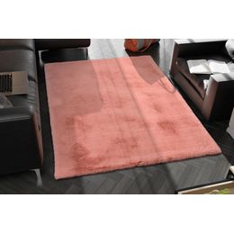 Hochflor-Teppich, B:160cm H:35mm L:230cm, rot, OCI DIE TEPPICHMARKE, Polyester, Teppiche, "ROCKY SOFT", Kunstfell, weich, kuschelig, maschinell