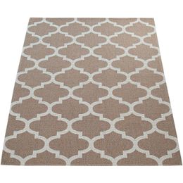 Teppich Paco Home, B:60cm H:4mm L:100cm, beige, Baumwolle, Polyester, Wohnzimmer, Teppiche, "Varadero 463", 3D-Design, Kurzflor, Wohnzimmer