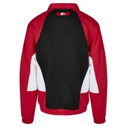 Herren Trainingsjacke "Starter Black Label Herren Starter Laser Track Jacket", rot, Gr. S, STARTER Black Label, mehrfarbig, 100% Polyester, Jacken