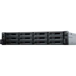 Synology NAS-Server "RS3621xs+ 12-bay NAS-Rack", B:48,2cm H:8,8cm T:72,4cm, schwarz, NAS-Server