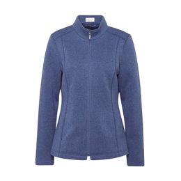 GOLDNER Damen Fleecejacke "Kurzgr&ouml;&szlig;e Kuschelweiche Strickfleece-Jacke", blau, Gr. 24, Obermaterial: 100% Polyester PES., Jacken, Kuschelweiche