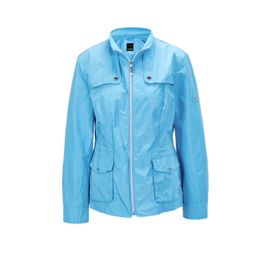GOLDNER Damen Kurzjacke "Outdoorjacke", blau, Gr. 42, Obermaterial: 100% Polyester PES., Jacken, mit Tunnelzug auf Taillenh&ouml;he