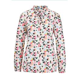 GOLDNER Damen Langarmbluse "Kurzgr&ouml;&szlig;e Zeitlose Bluse mit einzigartigem Druck", bunt, Gr. 21, Obermaterial: 100% Polyester PES., Blusen, Ohne