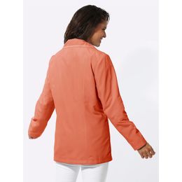 Casual Looks Damen Langjacke, orange, Gr. 38, unifarben, 100% Polyester, Jacken