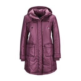 GOLDNER Damen Winterjacke "Kurzgr&ouml;&szlig;e Anorak", lila, Gr. 20, Obermaterial: 100% Polyester PES., Jacken, Ziersteppung