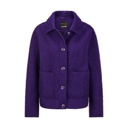 GOLDNER Damen Kurzjacke "Elegante Wolljacke mit Hemdkragen", lila, Gr. 44, Obermaterial: 62% Polyester COOLMAX PES(Coolmax). 20% Wolle mw. 18%