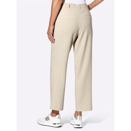 Inspirationen Damen Webhosesand, Gr. 46, unifarben, 63% Polyester, 33% Viskose, 4% Elasthan, Hosen