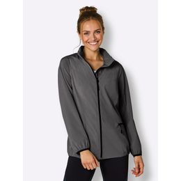 Catamaran Damen Funktionsjacke, grau, Gr. 52, unifarben, 93% Polyester, 7% Elasthan, Jacken