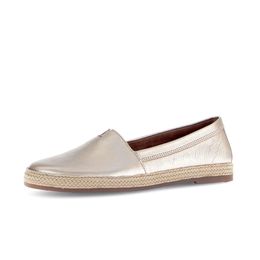 Slipper Gabor "Slipper", Damen, Gr. 35,5, gold, Schuhe Slipper