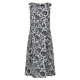 GOLDNER Damen Sommerkleid "Elegantes Jerseykleid mit Faltenrock", schwarz, Gr. 38, Obermaterial: 87% Polyester PES. 13% Elasthan EL., Kleider,