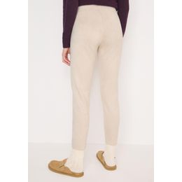 Cecil Damen Leggingsoat milk beige, Gr. XL, unifarben, Stoff, 90% Polyester, 10% Elasthan, Hosen, aus Velour