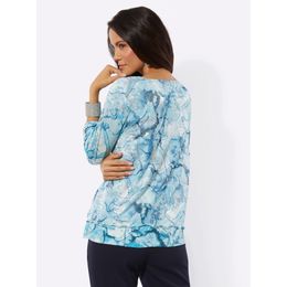 CR&Eacute;ATION L CREATION L Damen 2-in-1-Shirt "Mesh-Shirt"topas, bedruckt, Gr. 40, bedruckt, gebl&uuml;mt, gemustert, mehrfarbig, 96% Polyester, 4% Elasthan, Shirts