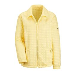 GOLDNER Damen Kurzjacke "Leicht wattierte Outdoorjacke mit Hemdkragen", gelb, Gr. 40, Obermaterial: 100% Polyamid PA., Jacken, Mit Gummizug im Saum