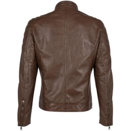 Mauritius Herren Lederjacke "GBDerry LAORV", braun, Gr. XXXL, unifarben, Obermaterial: 100% Schafsleder. Futter: 100% Baumwolle. &Auml;rmelfutter: 100%