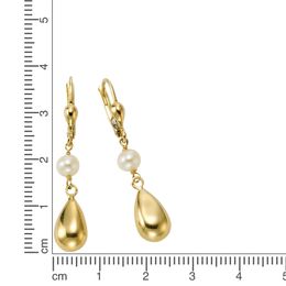Firetti Damen Paar Ohrh&auml;nger "Schmuck Geschenk Gold 333 Ohrschmuck Ohrringe Tropfen", 5mm, Gelbgold 333 Perlen, gold, Gelbgold 333, Perlen, Ohrringe,