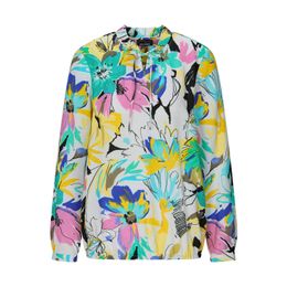 GOLDNER Damen Schlupfbluse "Viskosebluse mit Blumenprint", bunt, Gr. 46, Obermaterial: 100% Viskose CV., Blusen, Sattel im R&uuml;ckteil