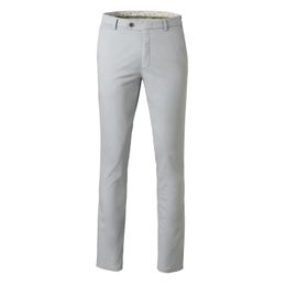 MEYER Herren Chinos "New York 1-5074", grau, Gr. 50, unifarben, 98% Baumwolle, 2% Elasthan, Hosen, in Regular-Fit