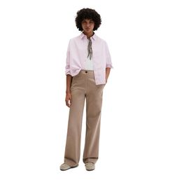 Marc O'Polo MARC O'POLO Damen Chinohose "aus Brushed Cotton Twill", braun, Gr. 38, unifarben, Twill, Obermaterial: 56% Baumwolle, 41% Lyocell, 3% Elasthan, Hosen