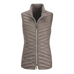 GOLDNER Damen Kurzweste "Taillierte Daunenweste, leicht gef&uuml;ttert", beige, Modisch, Gr. 44, Obermaterial: 100% Polyamid PA., Westen, Mit