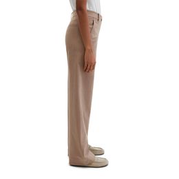 Marc O'Polo MARC O'POLO Damen Chinohose "aus Brushed Cotton Twill", braun, Gr. 34, unifarben, Twill, Obermaterial: 56% Baumwolle, 41% Lyocell, 3% Elasthan, Hosen