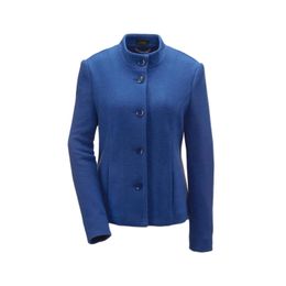 GOLDNER Damen Jackenblazer "Blazer mit raffinierter Kragenl&ouml;sung", blau, Gr. 50, Obermaterial: 88% Polyester PES. 12% Viskose CV., Blazer, Sonstiges