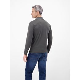 Lerros Herren Sweatshirt "Langarm Polo mit Brusttasche aus Baumwollmix", grau, Gr. XL, 52% Baumwolle, 48% Polyester, Sweatshirts