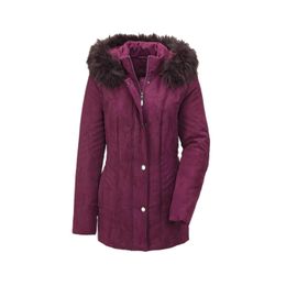 GOLDNER Damen Steppjacke "Steppjacke mit Kapuze", lila, Gr. 42, Obermaterial: 100% Polyester PES., Jacken, Abnehmbare Kapuze und Webpelz