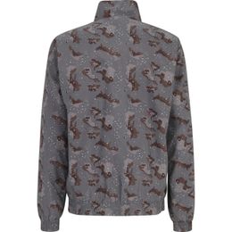 Urban Classics Herren Anorak "Urban Classics Herren Camo Track Jacket", grau, Gr. M, mehrfarbig, 100% Polyester, Jacken