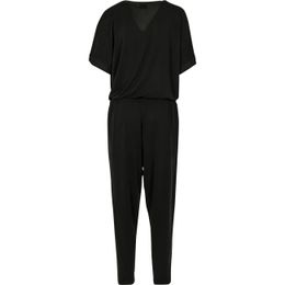Urban Classics Damen Jumpsuit "Urban Classics Damen Ladies Modal Jumpsuit", schwarz, Gr. M, unifarben, 77% Modal, 23% Polyester, Overalls