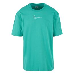 Kurzarmshirt Karl Kani "Karl Kani Herren", Jungen, Gr. M, gr&uuml;n, 100% Baumwolle, unifarben, normal, Rundhals, Shirts