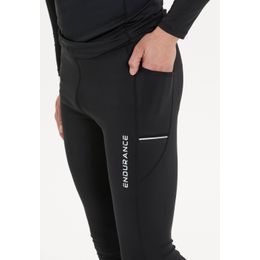 Endurance Herren Lauftights "Energy", schwarz, Gr. XXXL, unifarben, 81% Polyester, 19% Elasthan, Hosen, mit top W&auml;rmeisolations-Funktion