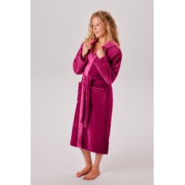 Unisex-Bademantel OTTO HOME, L:120cmbeere, pink, Microfaser, Hausm&auml;ntel, "Miia, ideal f&uuml;r Sauna, Spa & im Urlaub", weich und kuschelig, pl&uuml;sch, f&uuml;r